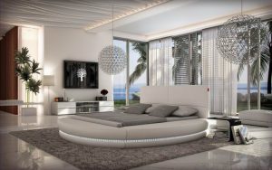 Extravagantul pat rotund