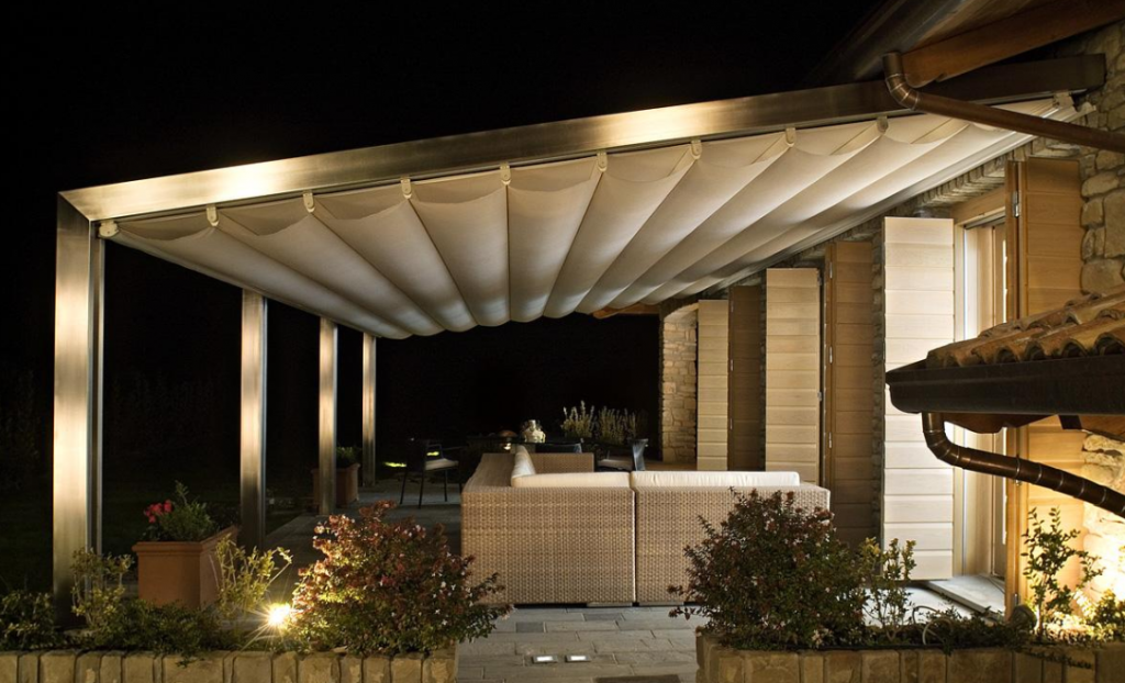 Amenajări exterioare cu 3 tipuri de pergole